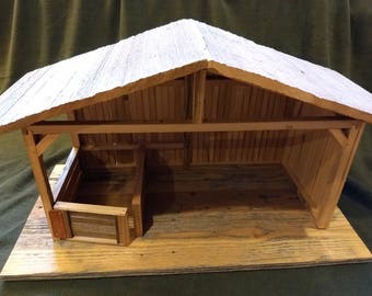 Wooden creche | Etsy