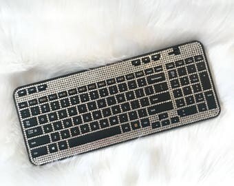 Rhinestone keyboard | Etsy