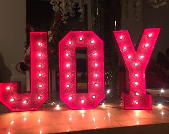 Joy letters | Etsy