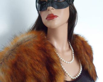 Faux fur bridal stoles shrugs boleros snoods etc by thepurplegenie