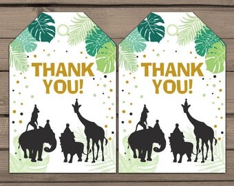 Safari favor tags | Etsy