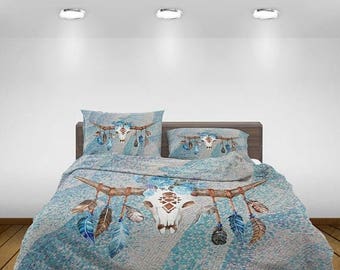 Blue roses bedding | Etsy