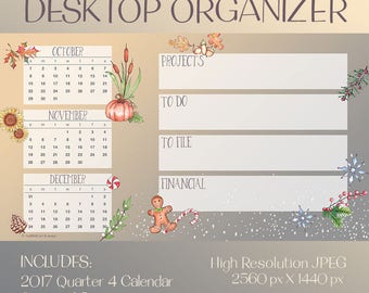 Desktop organizer | Etsy