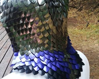 Full Arm Scalemaille and Leather Armor Scale and Chainmail