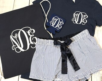 Navy monogram | Etsy