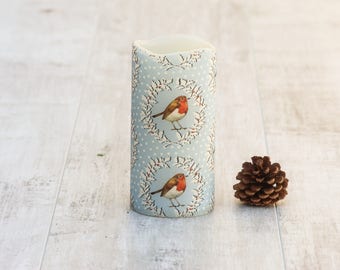 Robin candle | Etsy