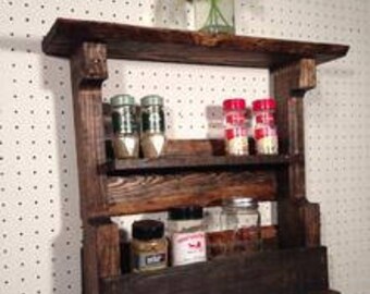 Rustic spice rack | Etsy