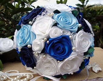 Royal blue bouquet | Etsy