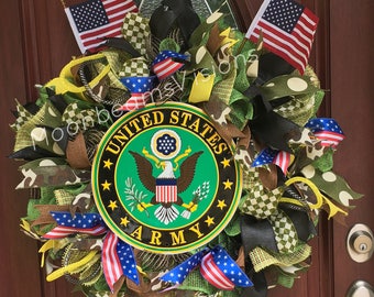 Army wreath | Etsy