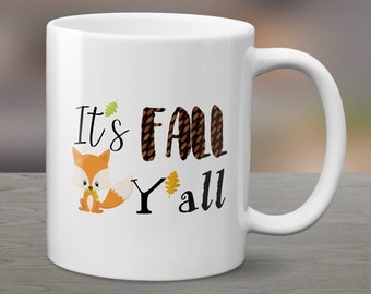 Autumn coffee mug | Etsy