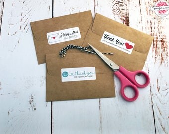 Thank you sticker | Etsy