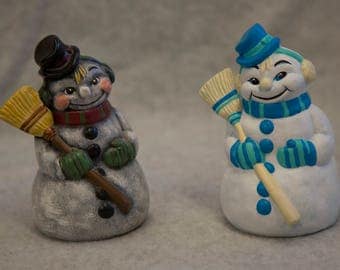 Ceramic snowman | Etsy