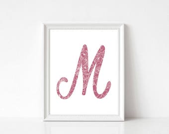 Letter m print | Etsy