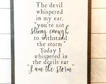 I am the storm | Etsy