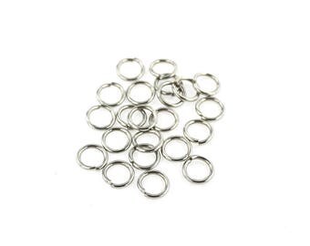 100 PC. Stainless Steel Jump Rings Perfect Cut Jumprings