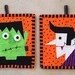 Count Dracula and Frankenstein FREE Paper Pieced Block