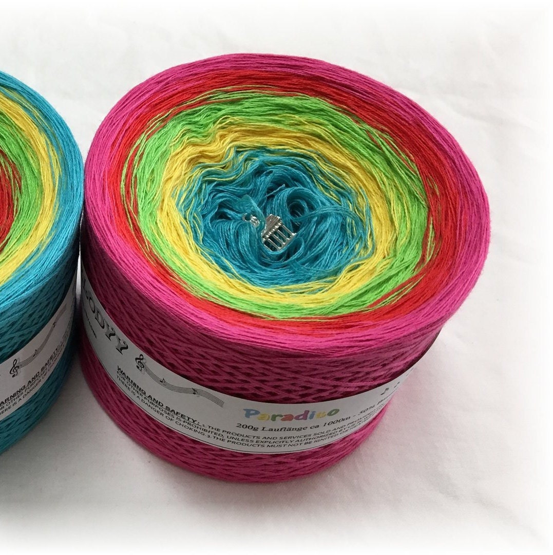 Paradiso Gradient Yarn Cotton Yarn Acrylic Yarn Bright