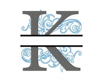 Split letter k | Etsy