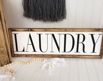 Laundry sign | Etsy