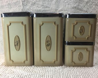 Vintage canister set | Etsy