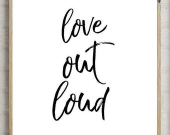 Love out loud | Etsy