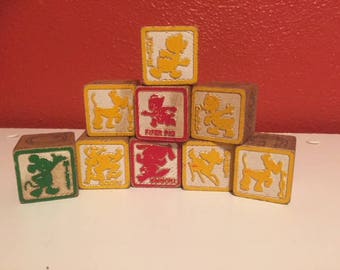 Vintage baby blocks | Etsy