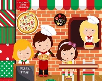 Pizza clipart | Etsy