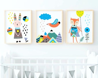 Cute rabbit Little rabbit Scandinavian nursery Minimalist