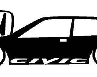 Civic sticker | Etsy