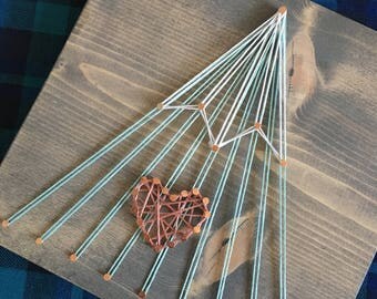 Mountain string art | Etsy