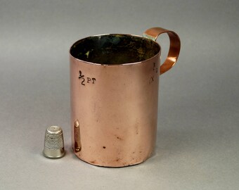 Antique copper mug | Etsy