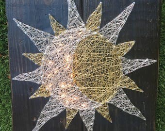 String art sun | Etsy