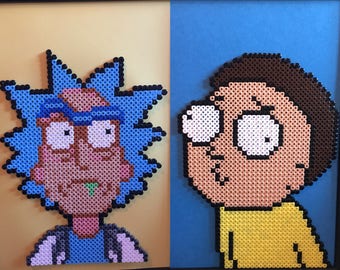 Rick morty pixel art | Etsy