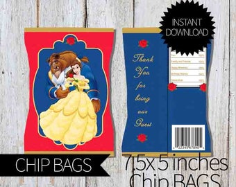 Chip bag template | Etsy