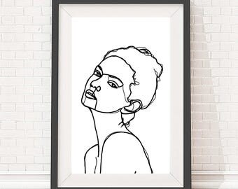 One line drawing | Etsy