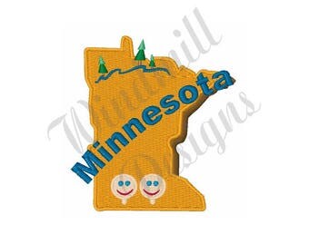 Minnesota embroidery | Etsy