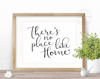 There's No Place Like Home PRINTABLE Wall Art Wizard of