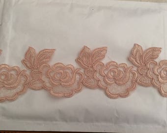 Black Lace 3D Rose Lace Vintage Roses Lace Trim for Bridal