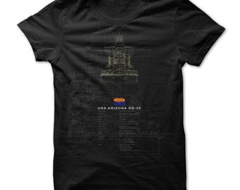 Uss arizona | Etsy