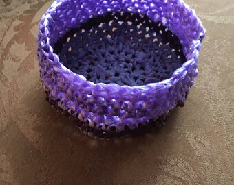 Items similar to Plarn CD Basket with Lid crochet pattern on Etsy