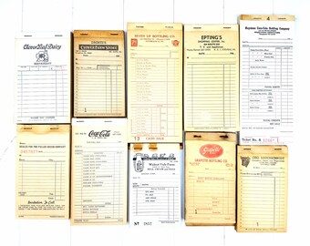 Vintage receipts | Etsy
