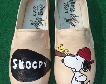 Snoopy sneakers | Etsy