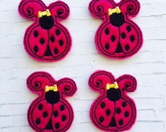 Ladybug hair bow | Etsy