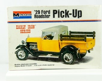 1929 Model A Ford Roadster Pickup 8 x 10 Print w/Mat