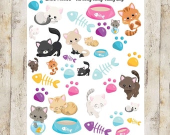 Kitty stickers | Etsy
