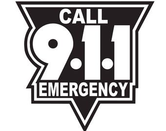 911 decal | Etsy