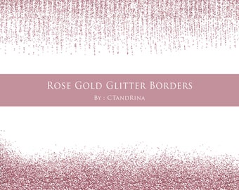 Rose gold borders | Etsy