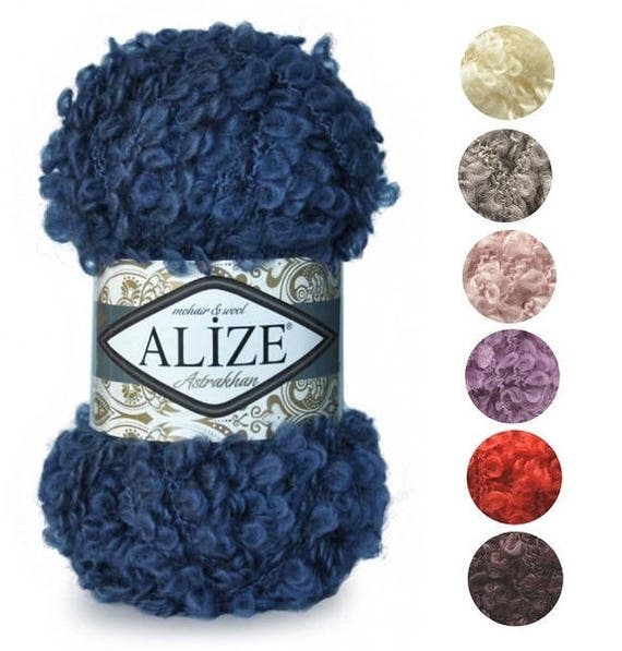 Yarn Alize Astrakhan yarn boucle yarn ratine yarn pongee yarn