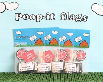 Dog poop flag | Etsy