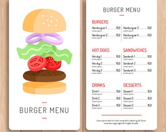 Menu svg | Etsy